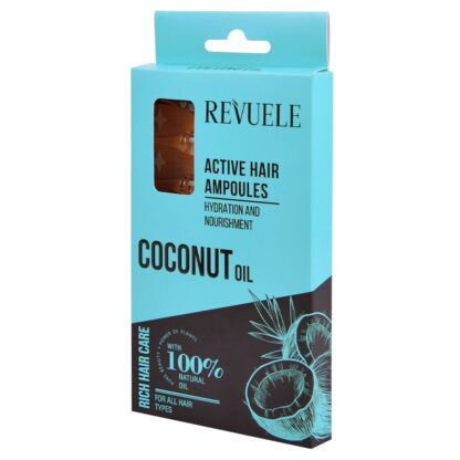 Ampule za hidrataciju kose REVUELE Kokosovo ulje 8x5ml