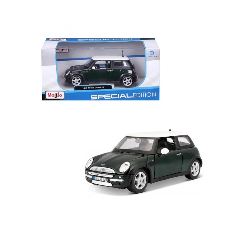 MAISTO METALNI MODEL AUTICA 1:24 MINI COOPER HARD TOP