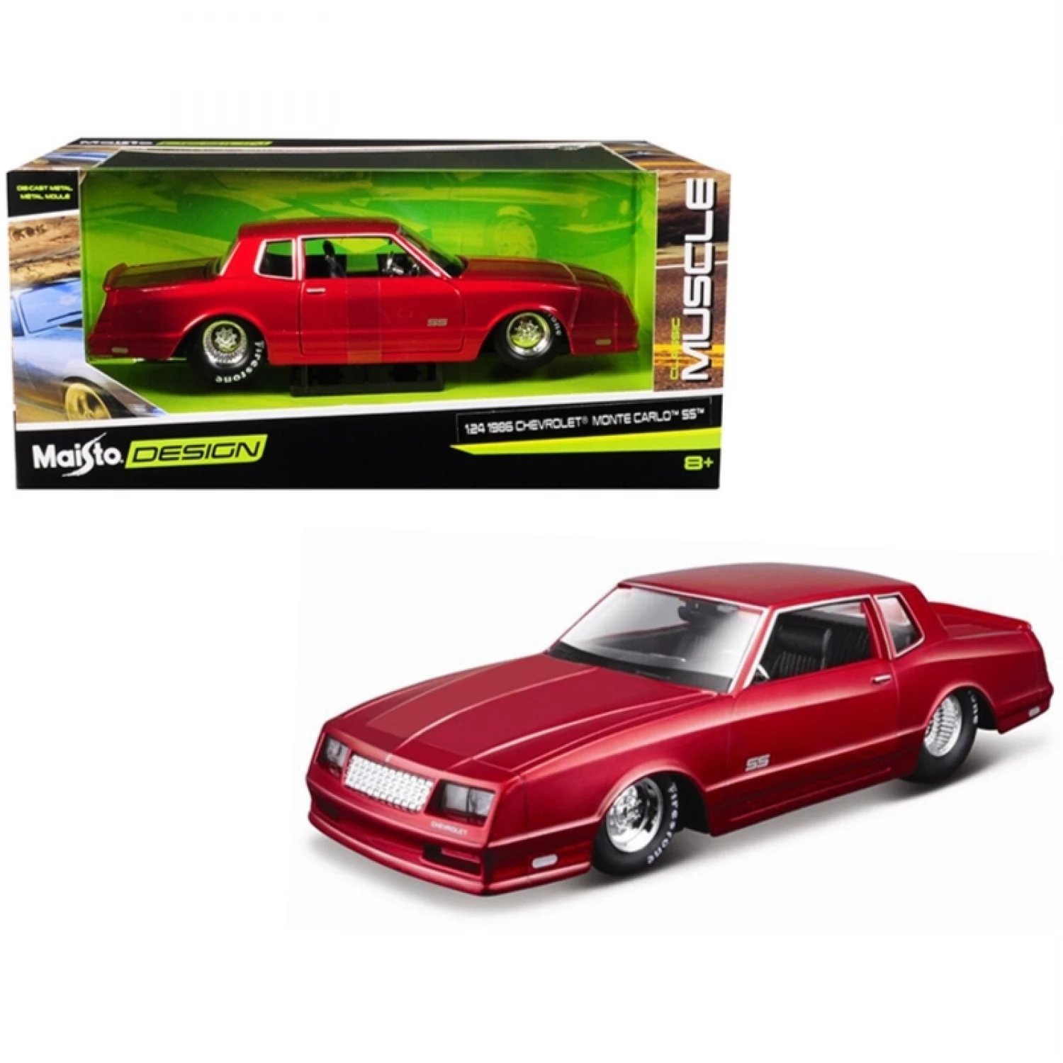 MAISTO METALNI MODEL AUTICA 1:24 1986 CHEVROLET MONTE CARLO SS