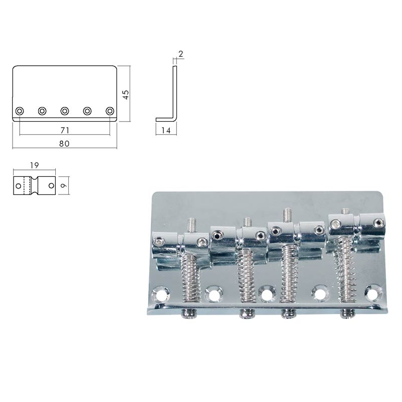 Boston BB-104-C kobilica za bas