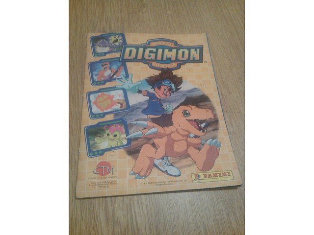 Album - Digimon album (Panini) sa posterom 31/180 + 5/1