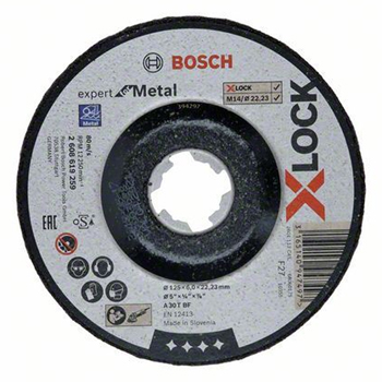 Bosch X-LOCK Expert for Metal 125x6x22,23 za uvučeno brušenje 2608619259