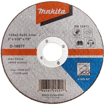 Makita brusni disk 125mm sa presovanim centrom D-18677