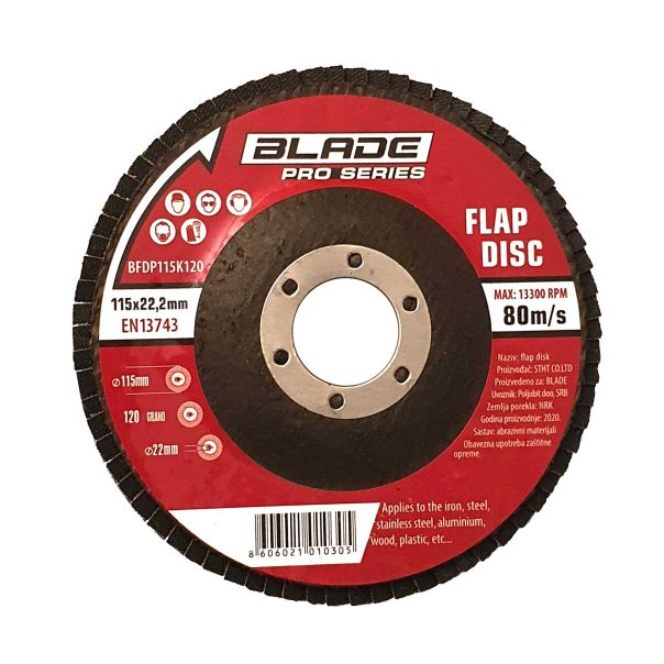 BLADE Flap disk fi115 mm K80 premium