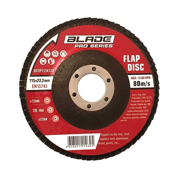 BLADE Flap disk fi115 mm K120 premium