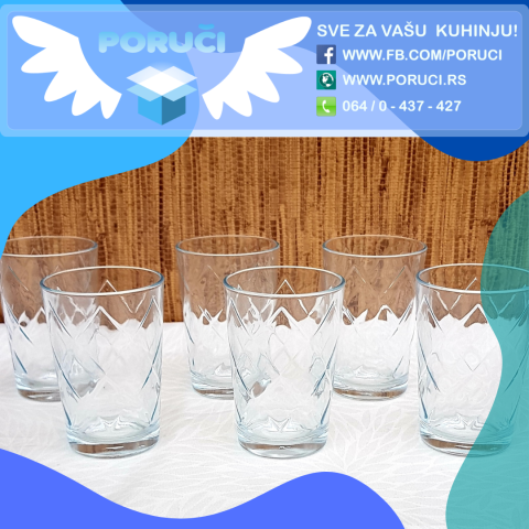 Set čaša MEV 220 205 ml