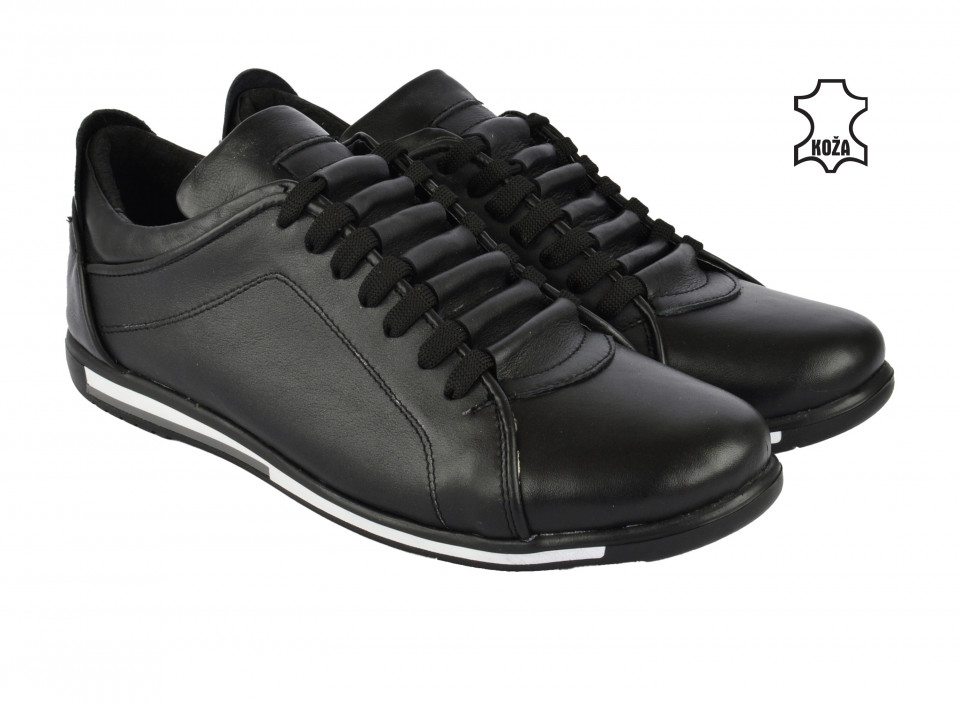 Kožne muške cipele 603CR crne