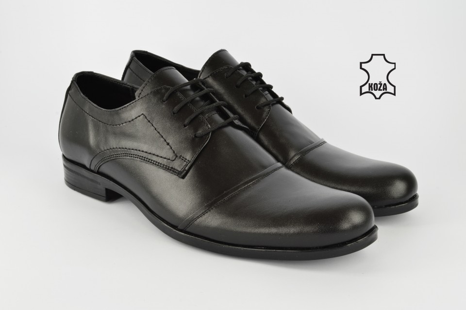 Kožne elegantne muške cipele 417 crne