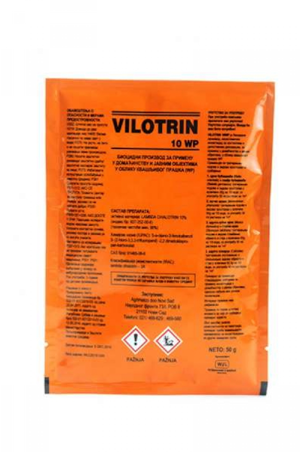 VILOTRIN 10 WP 50 GR
Šifra: 673  JM: KOM