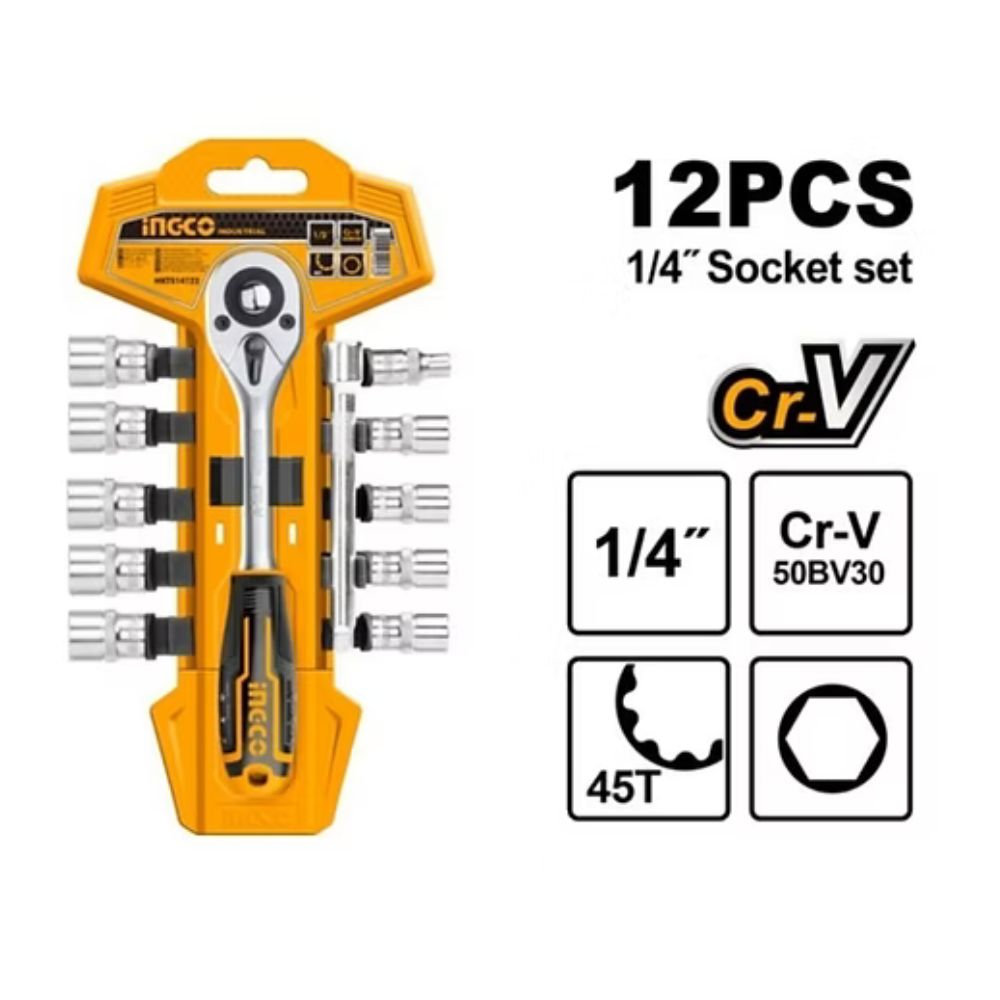 Ingco Set nasadnih ključeva 12/1 1/4" HKTS14122