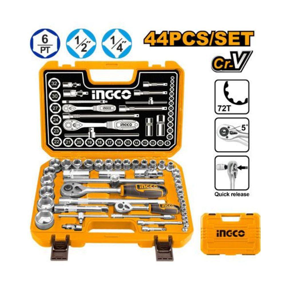 Ingco Set alata 1/4" + 1/2" 44 kom. HKTS42441