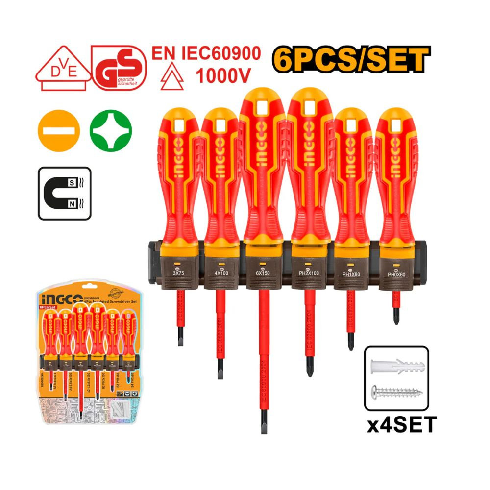 Ingco Set šrafcigera 6 kom. HKISD0608