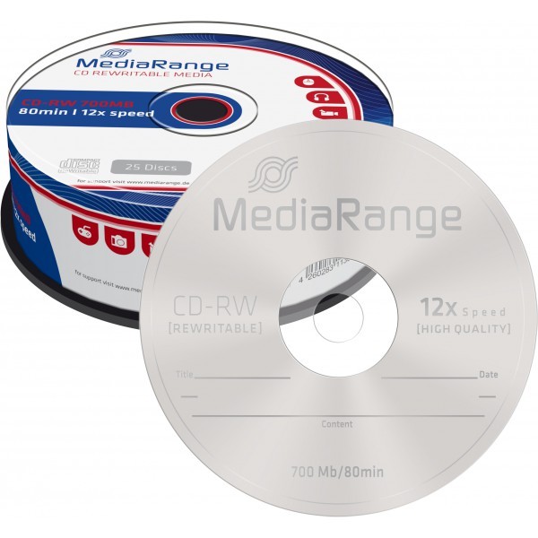 CD-RW MEDIA RANGE KOM