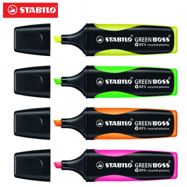 SET STABILO Green Boss tekst marker/signir, 4 boje 1/4