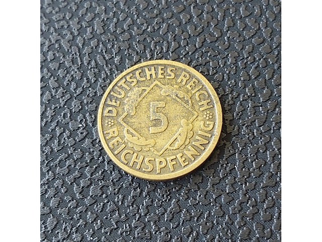 5 REICHSPFENNIG 1925 D