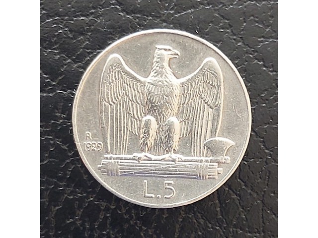 5 LIRA 1929 srebro