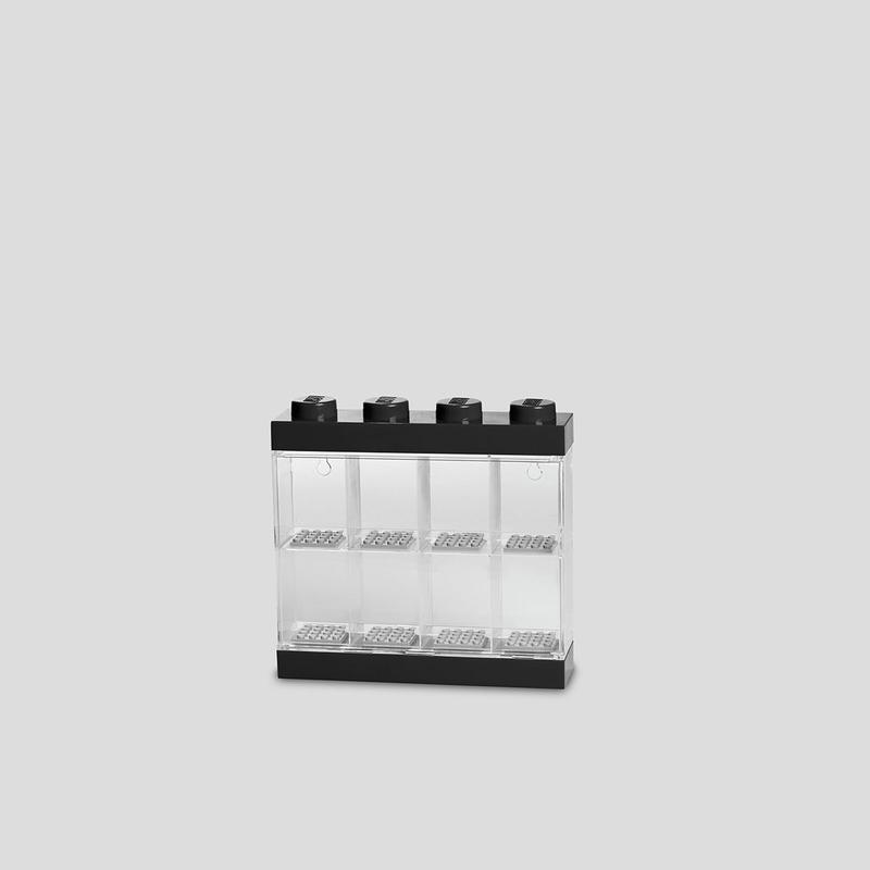 LEGO izložbena polica za 8 minifigura: Crna