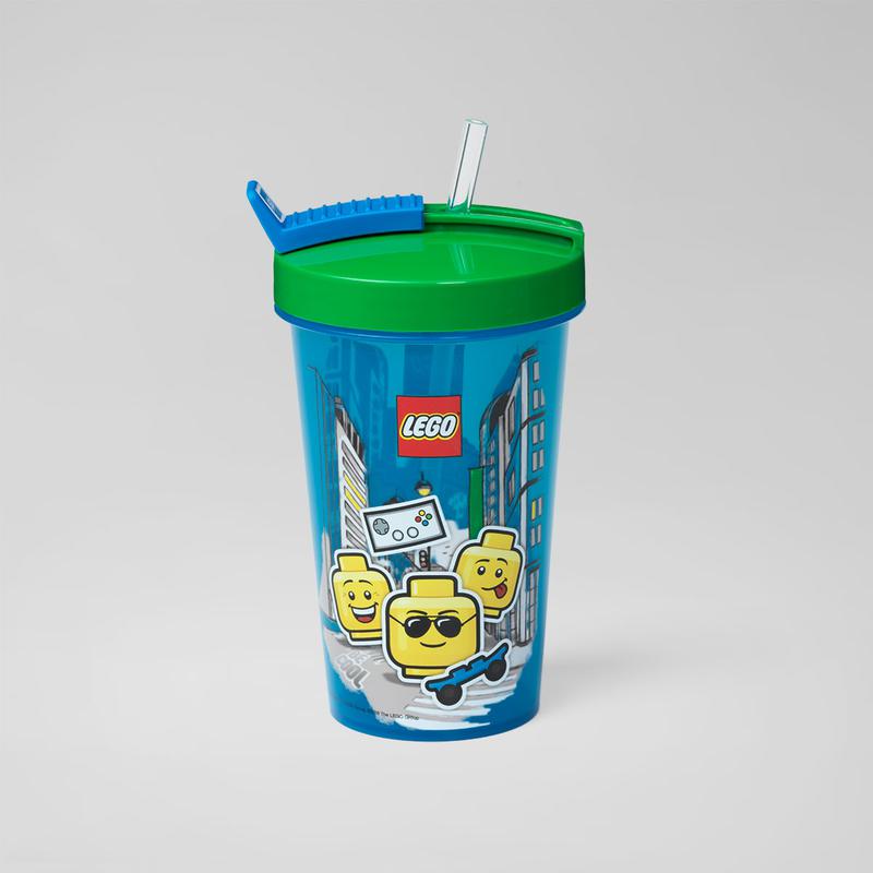 LEGO čaša sa poklopcem i slamkom: Dečak