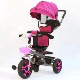 Tricikl sa led svetlom i rotirajućim sedištem Y-TS5540 roze