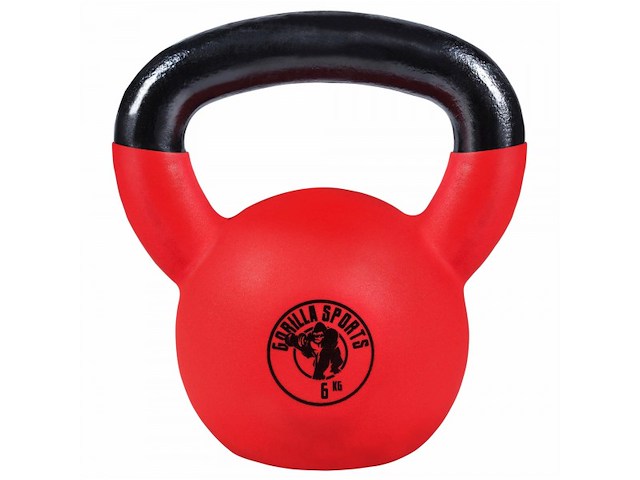 GORILLA SPORTS Rusko zvono sa neoprenom (6 kg)