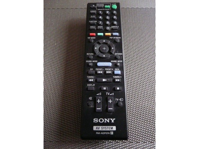 SONY AV System - daljinski upravljač RM-ADP074