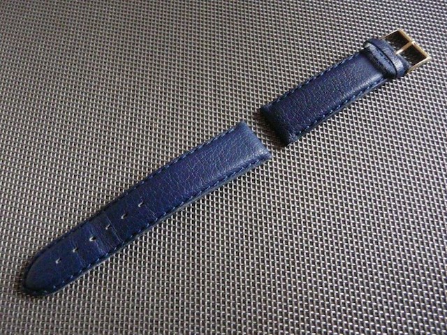 BARINGTON - kožna narukvica za sat u plavoj boji - 22mm