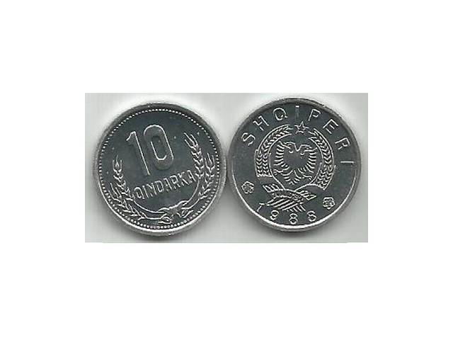 Albanija 10 qindarka 1988. UNC