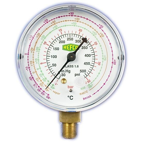 MANOMETAR PLAVI NP REFCO M2-250-DS-CLIM R22 R407 R410 RF-7245886