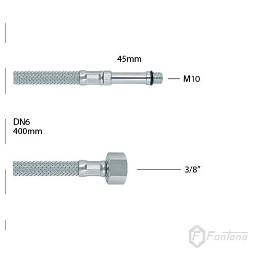 PANCIR CREVO 50CM 3/8 X M10 01-809