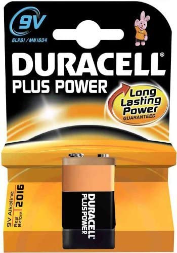 BATERIJE 9V ALKALNA DURACELL INDUSTRIAL 6LR61/MN1604