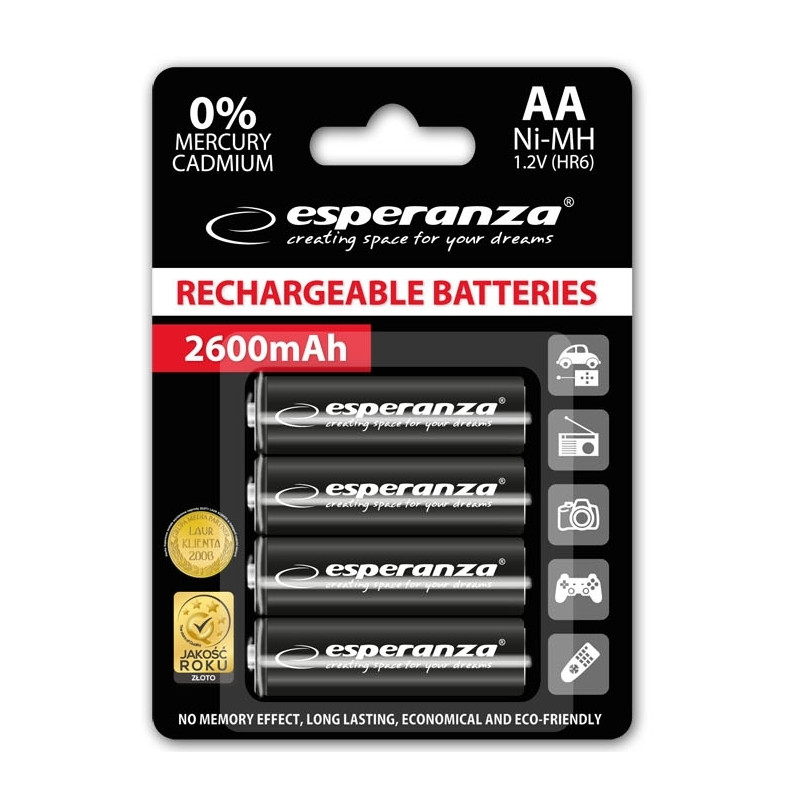 BATERIJE PUNJIVE ESPERANZA EZA106 2600MAH