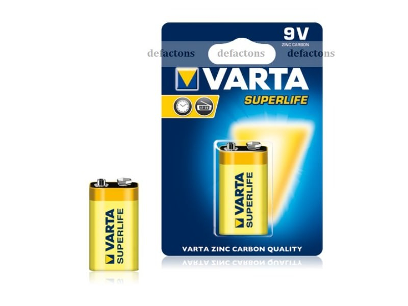 BATERIJE VARTA SUPERLIFE 6F22 9V