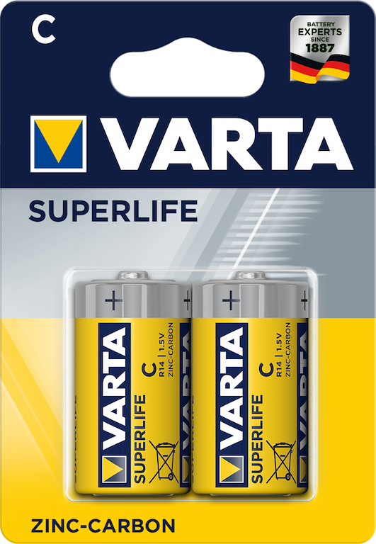 BATERIJE VARTA SUPERLIFE R14