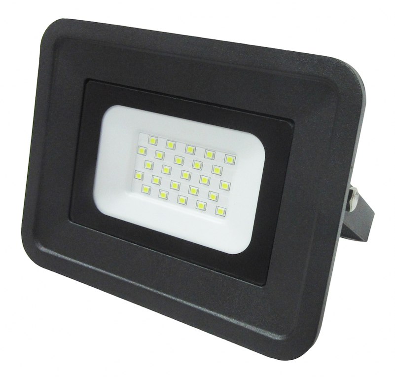 LED REFLEKTOR 20W COMMEL CRNI IP65 1700LM 6500K ECONOMY LINE 306-229 (306-228)