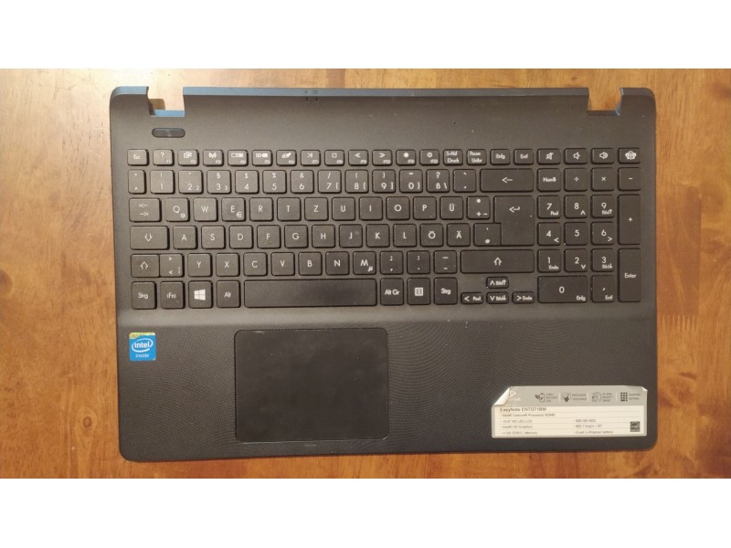 Palmrest , touchpad i tastatura Packard Bell ENTG71BM