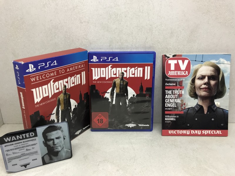 Wolfenstein 2 ( II ) Welcome To Amerika + Knjiga - PS4