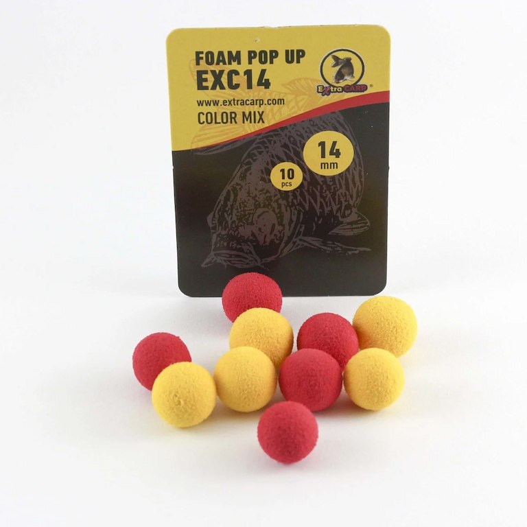 EXTRA CARP FOAM BALLS 14MM 10PCS