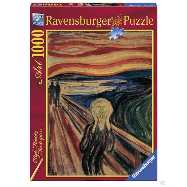 Ravensburger puzzle (slagalice) - Edvard Munch: The Scream RA15758