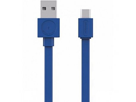 ALLOCACOC Flat USB kabl microUSB, duž.1,5m, plavi 10452BL/USBMBC