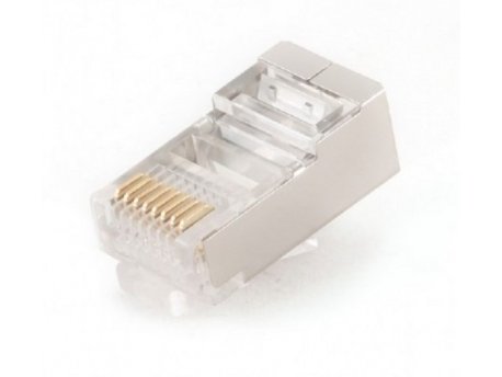 GEMBIRD PLUG5SP/100 shielded modular 30u gold plated LAN konektor RJ45 za FTP SFTP cat5 (pak.100kom) 38702