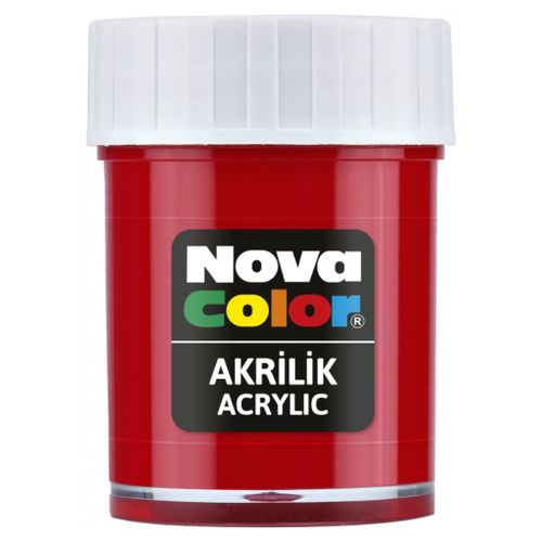 Nova Color Slikanje - Akrilne Boje 30g - Crvena - 540288