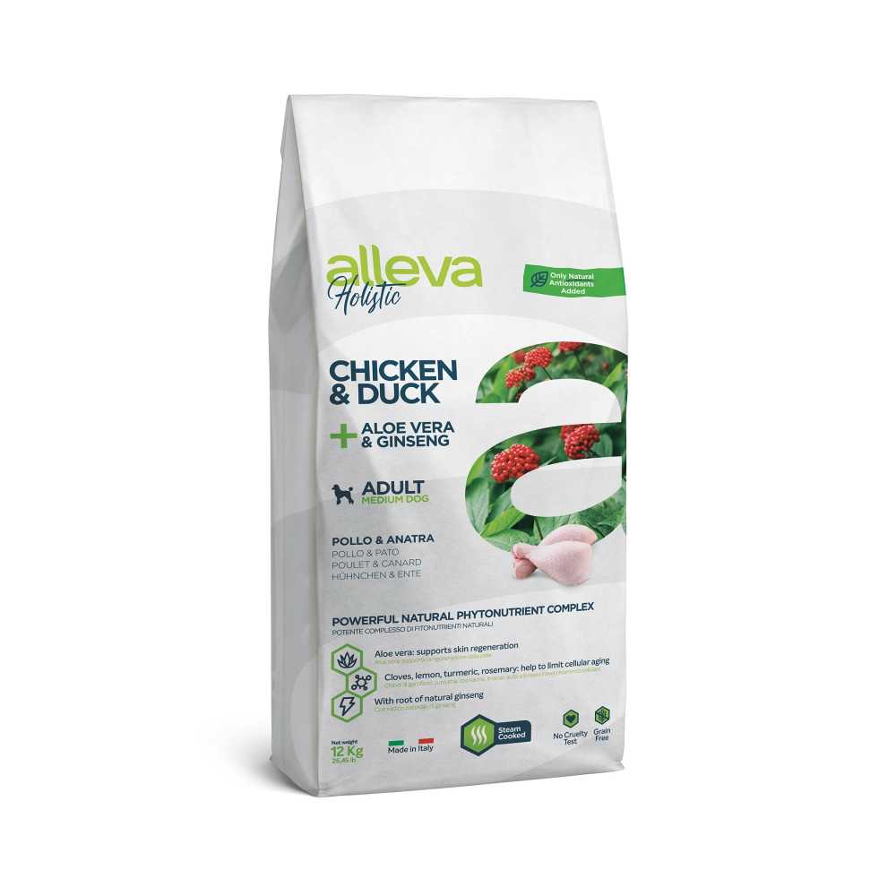 Alleva hrana za pse HOLISTIC Medium Adult - piletina i pačetina 2kg