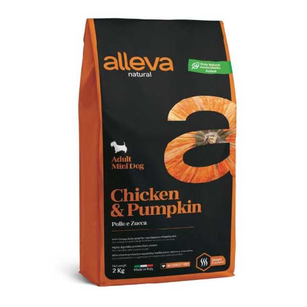 Alleva hrana za pse NATURAL Adult Mini - piletina i bundeva 2kg