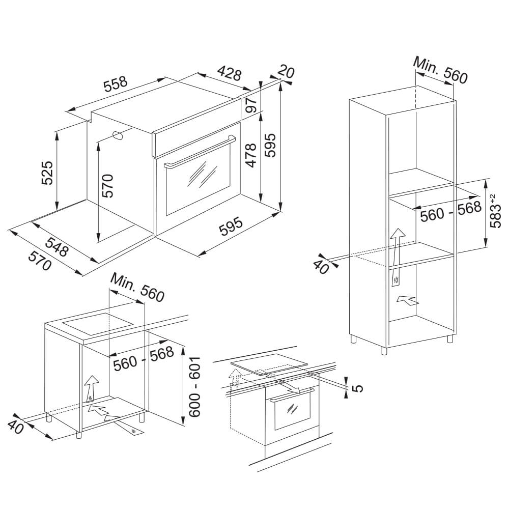 Franke ugradna rerna Smart FSM 86 H XS