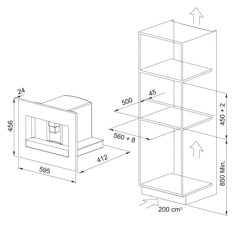 Franke ugradni aparat za kafu FMY 45 CM XS