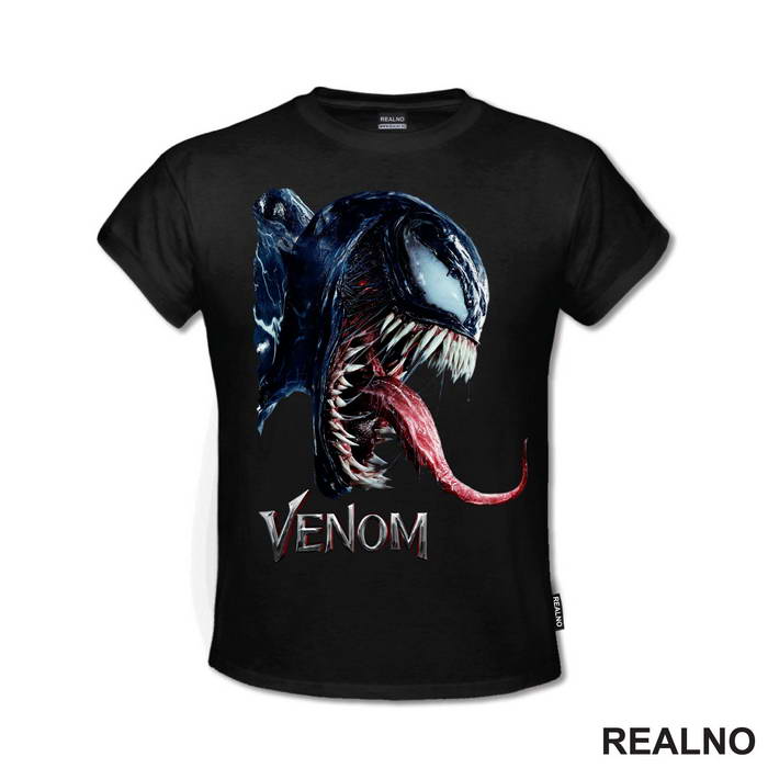 HEAD AND LOGO - VENOM - MAJICA