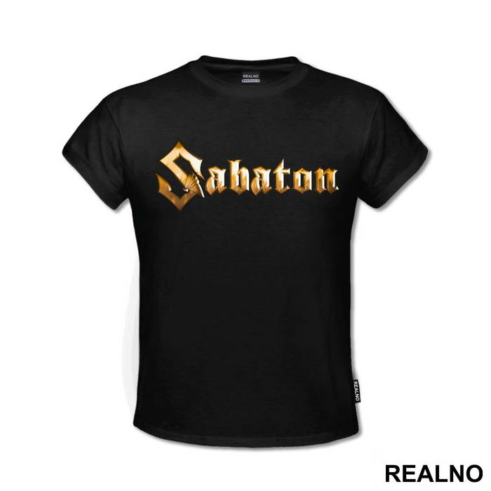 SABATON - LOGO GOLD - MUZIKA - MAJICA