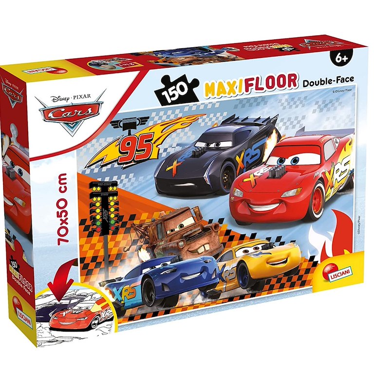 SLAGALICA LISCIANI 150PCS MAXI CARS 2U1 SLOZI I OBOJI