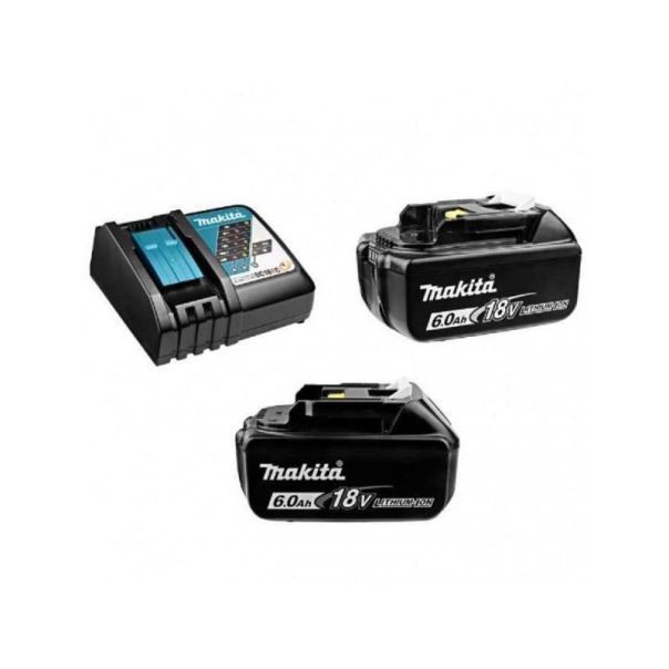 MAKITA SET 6 BL1860B 2 x 6.0Ah + DC18RC brzi punjač 18 V