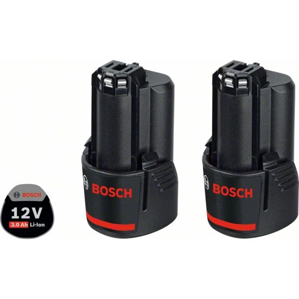 BOSCH Akumulator - baterija 12V set 2 x GBA 12V 3,0Ah